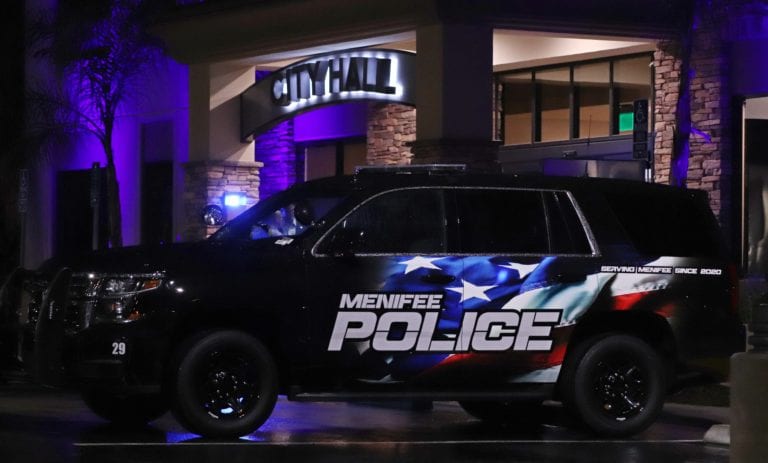 Menifee PD Reveals Its First Patrol Car - Menifee Police Department