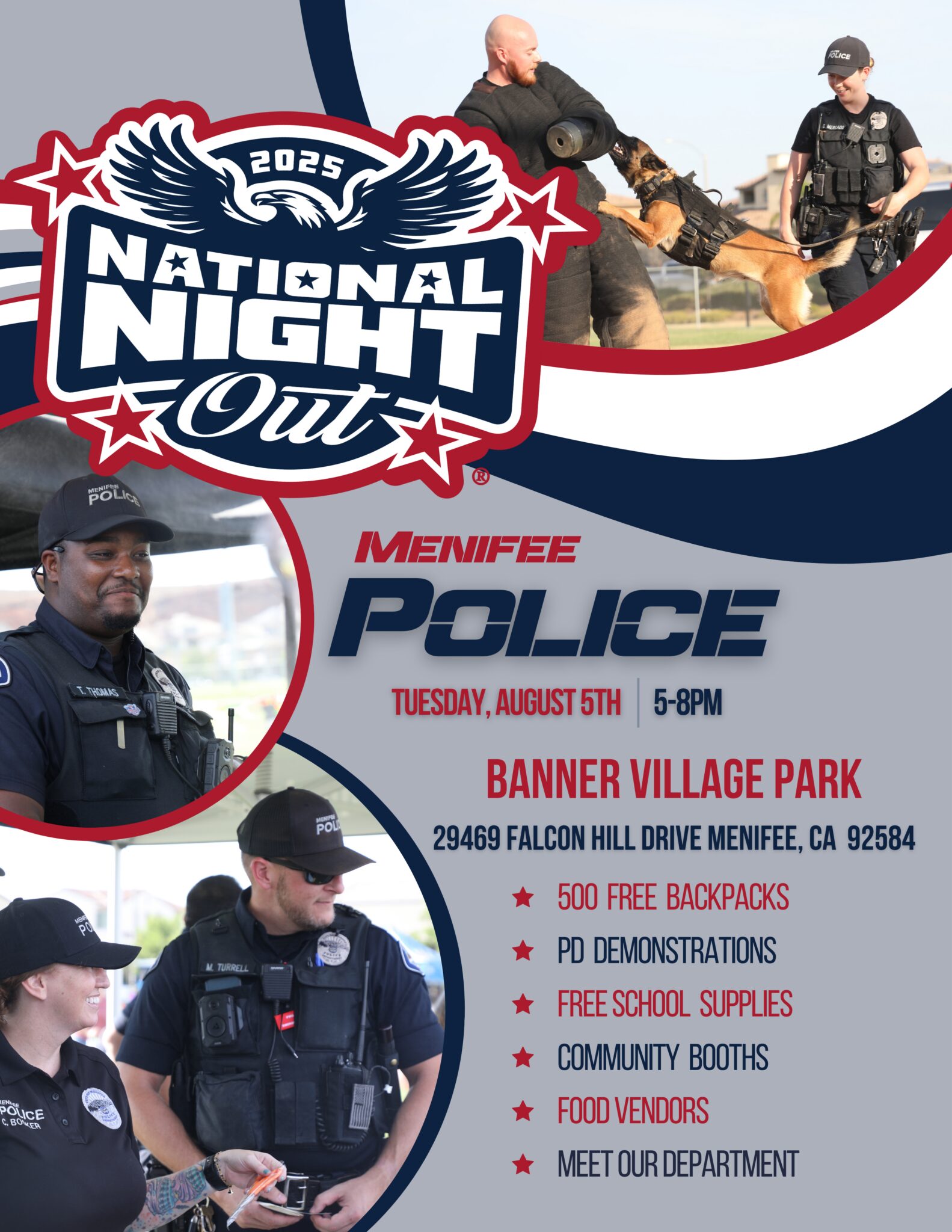 National Night Out 2025 - Menifee Police Department